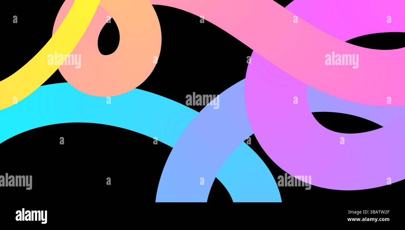 gradient color lines. curved dynamic wave. Vector illustration Stock ...