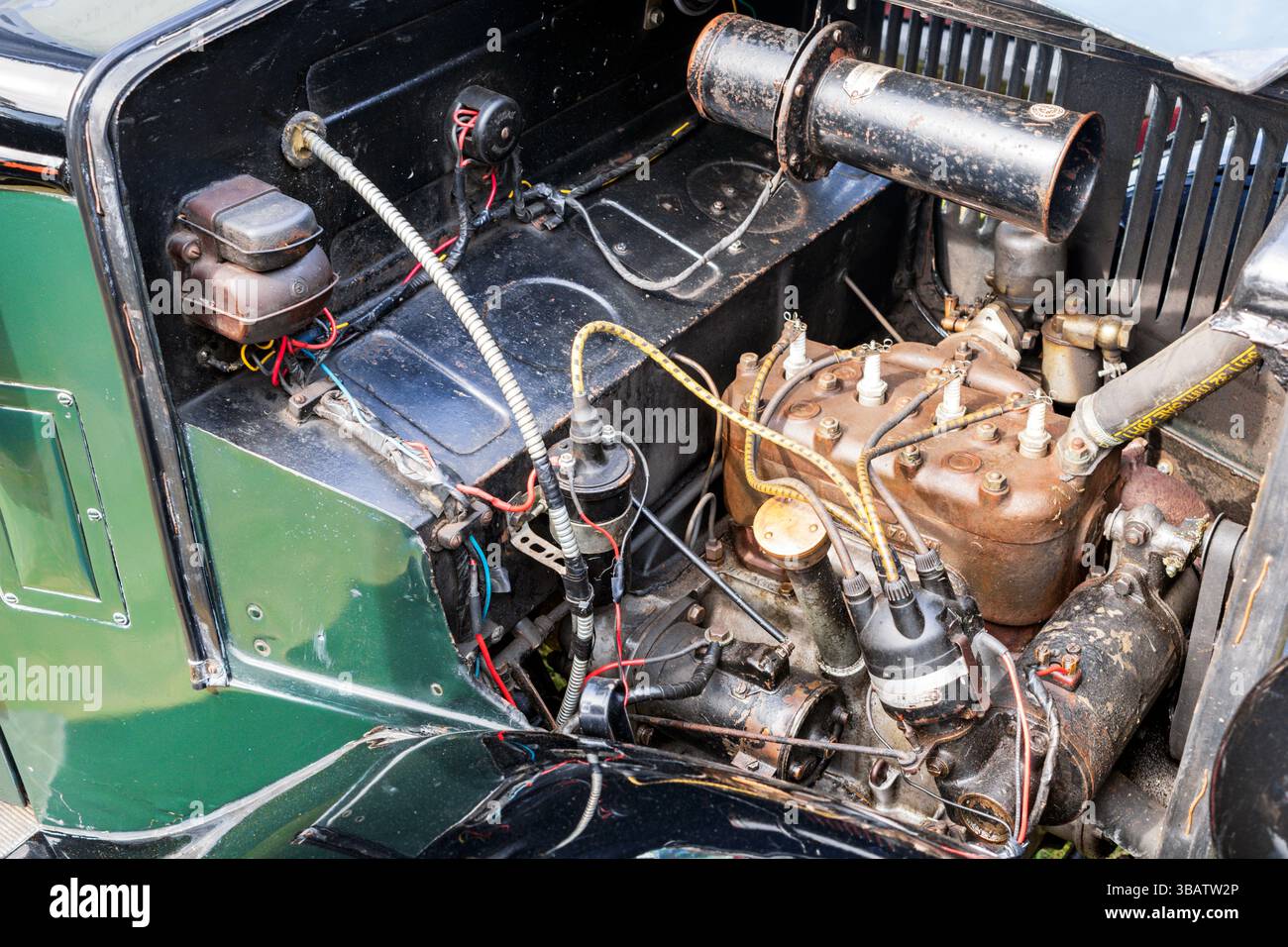 Austin Seven engine. Astley Park Classic Car Show 2025 Stock Photo - Alamy