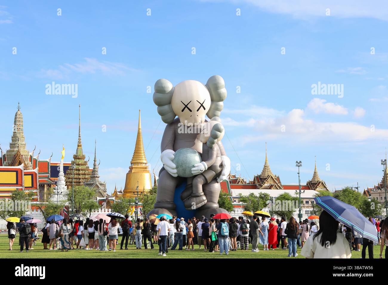 BANGKOK, THAILAND MAY 13, 2025 - The inflatable sculpture COMPANION an ...