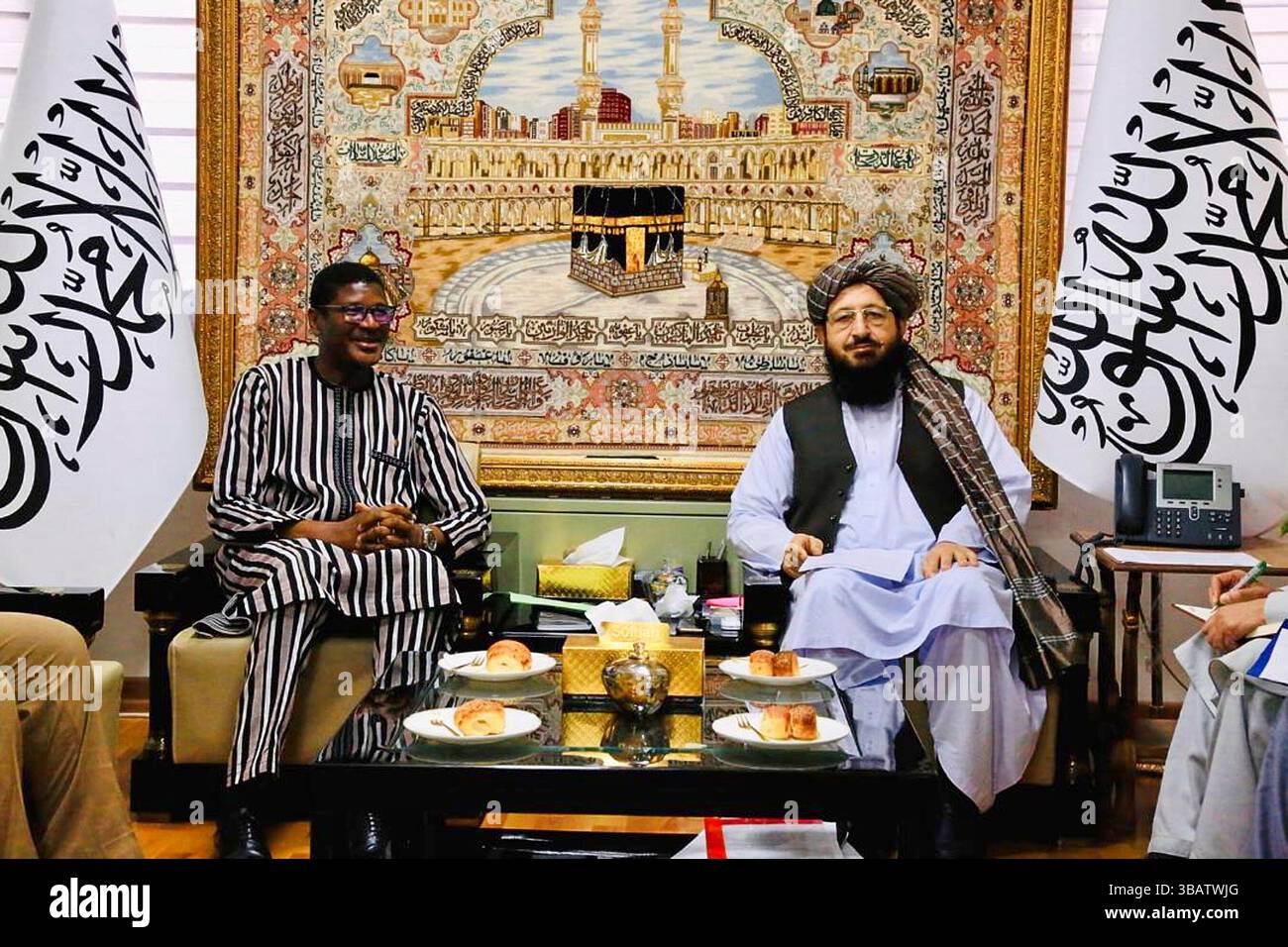 Fazl Mohammad Haqqani, the acting head of the embassy of Afghanistan in ...