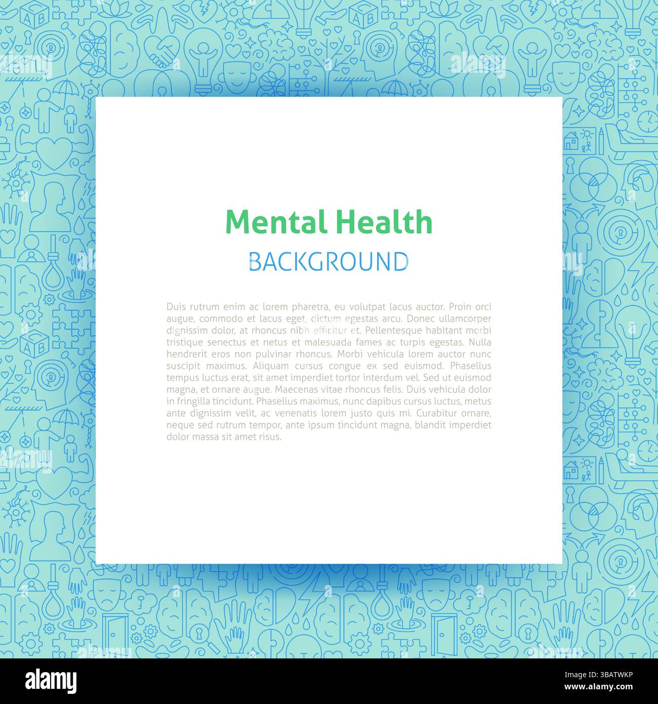 Mental Health Paper Template Stock Vector Image & Art - Alamy