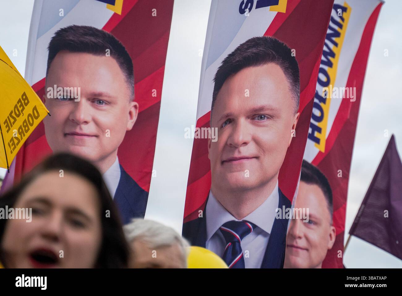 May 12, 2025, Warsaw, Poland: Supporters of Marshal of the Polish Sejm ...