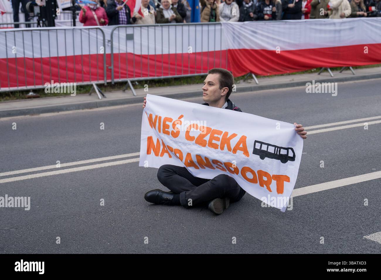 May 12, 2025, Warsaw, Poland: A climate activist from the Last ...