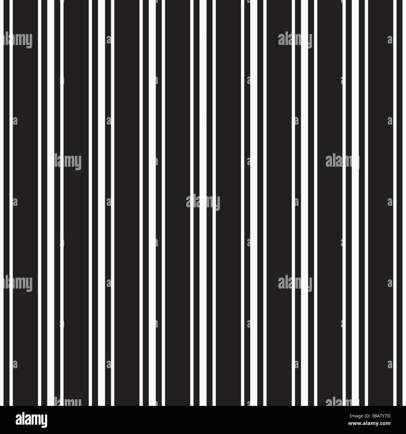 Vertical Ticking Stripes Seamless Vector Pattern Classic Elegant Black ...
