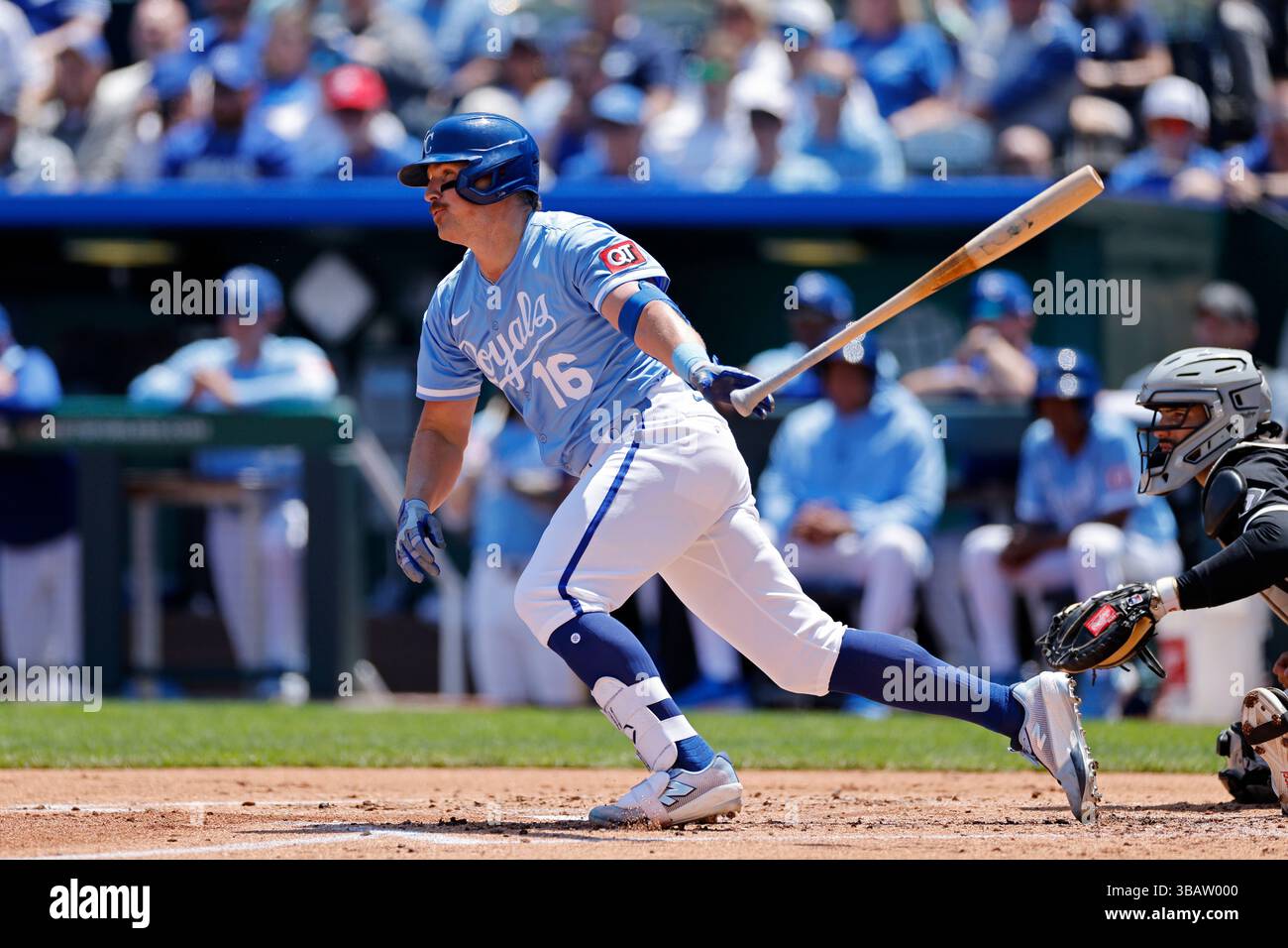 KANSAS CITY, MO - MAY 08: Kansas City Royals outfielder Hunter Renfroe ...