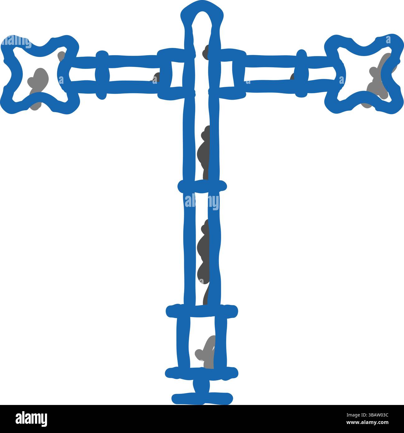 monitor arm home office icon doodle illustration Stock Vector Image ...