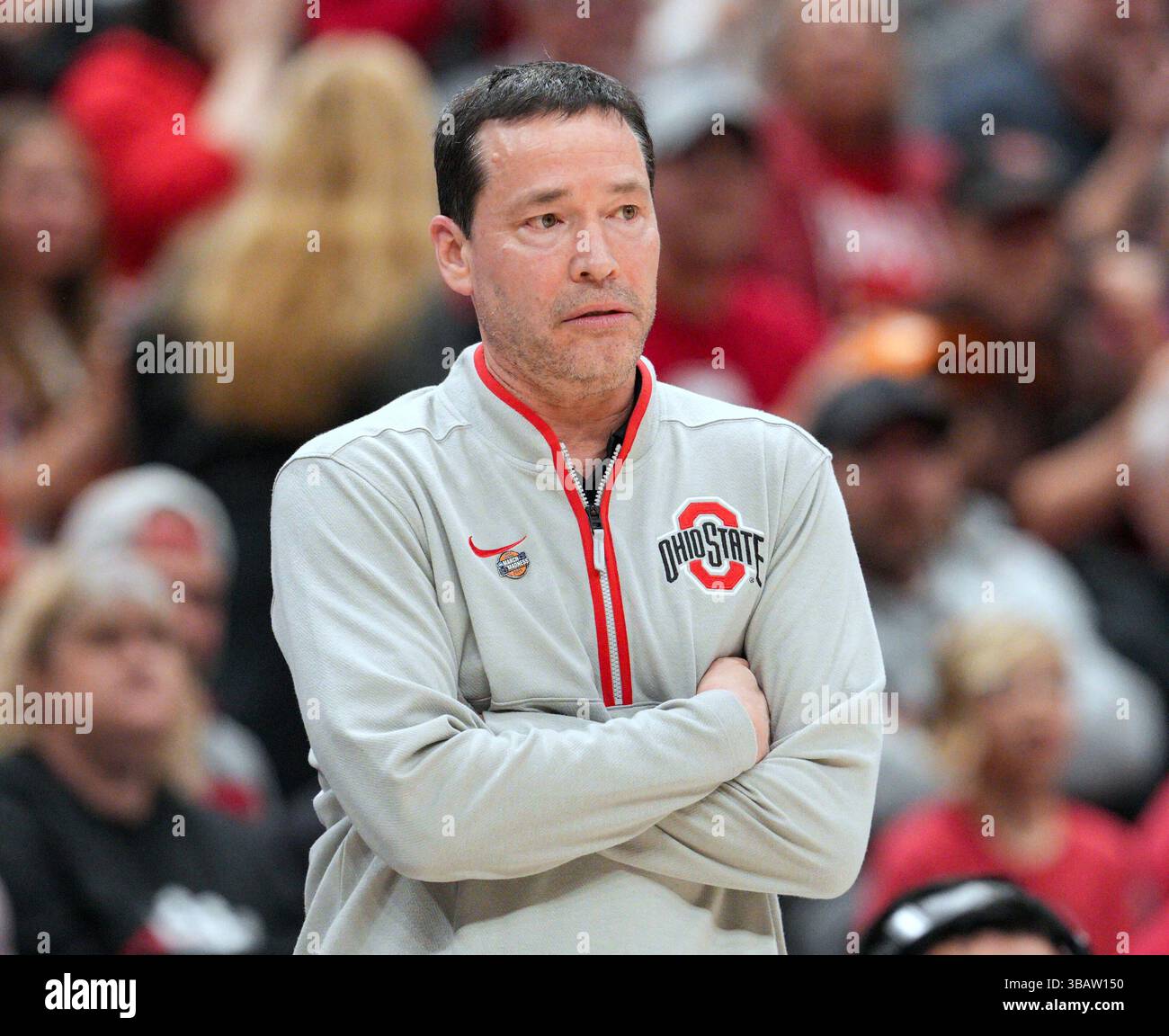FILE - Ohio State head coach Kevin McGuff reacts during a second round ...