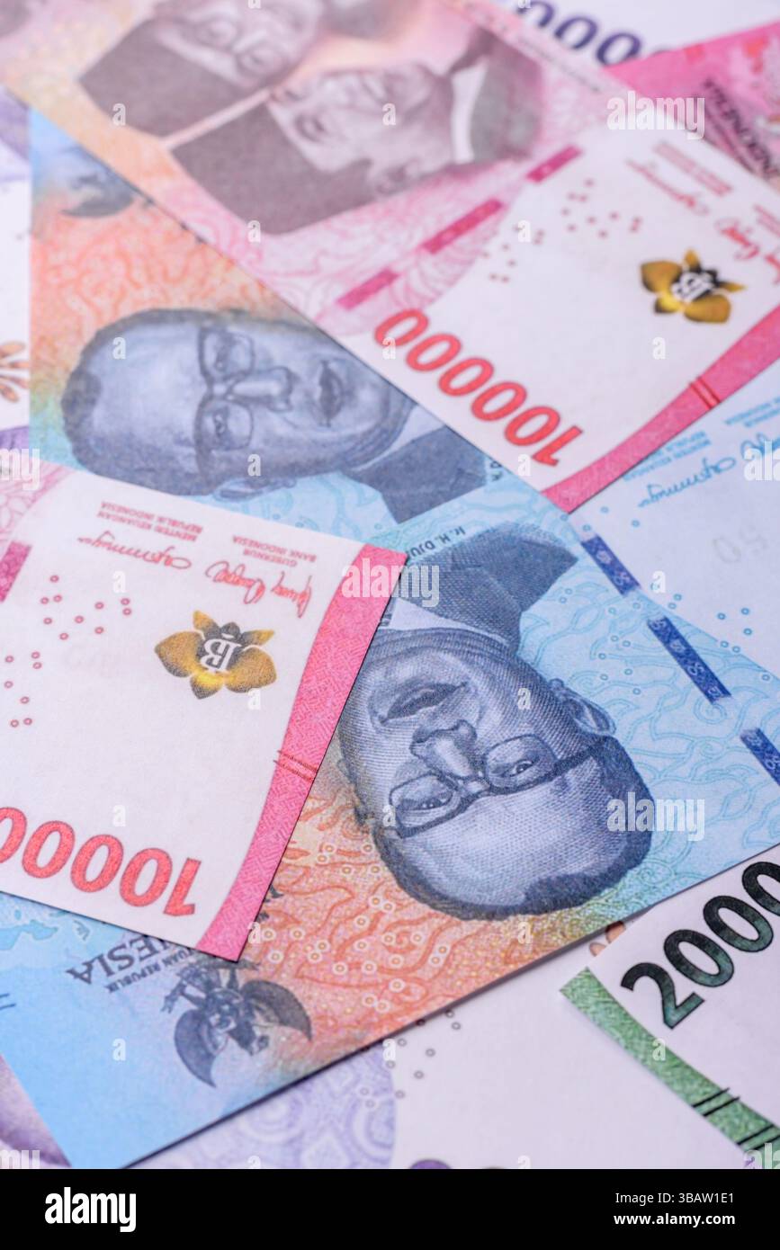 Rupiah money, Indonesian banknotes for buying and selling goods and ...