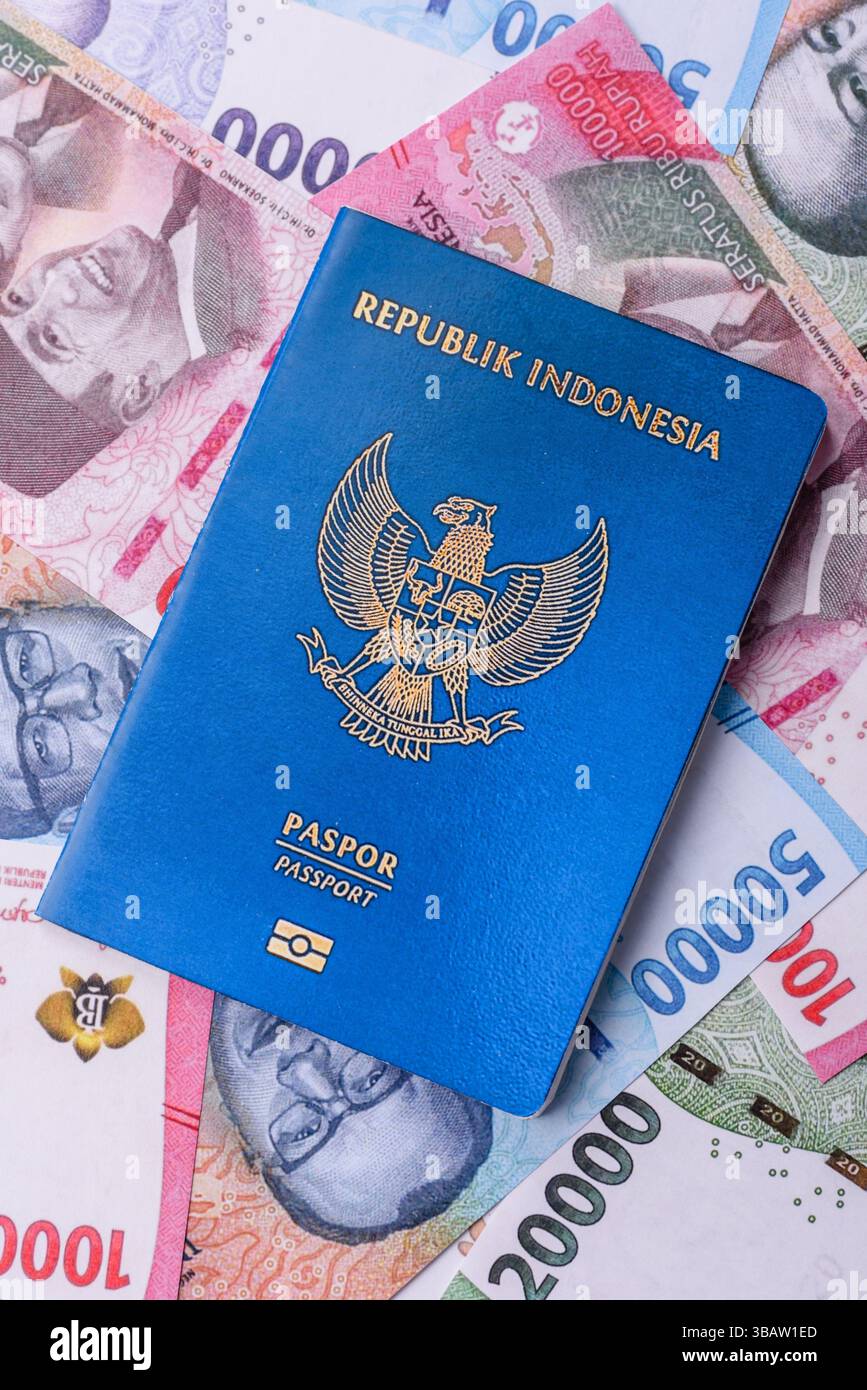 Indonesian passport for travelling, flying and doing business ...