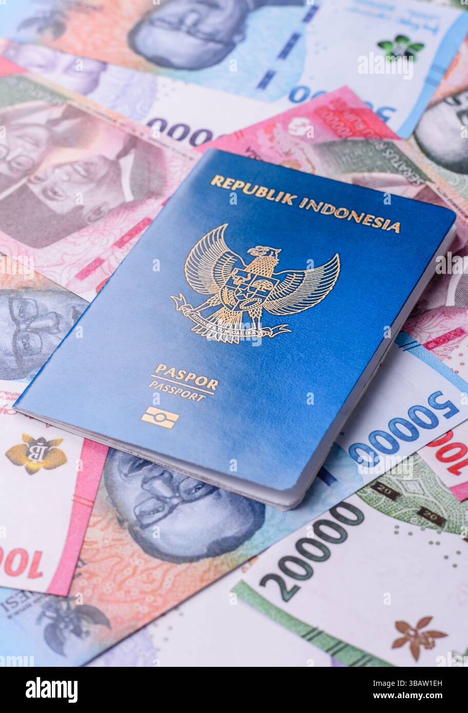 Indonesian passport for travelling, flying and doing business ...