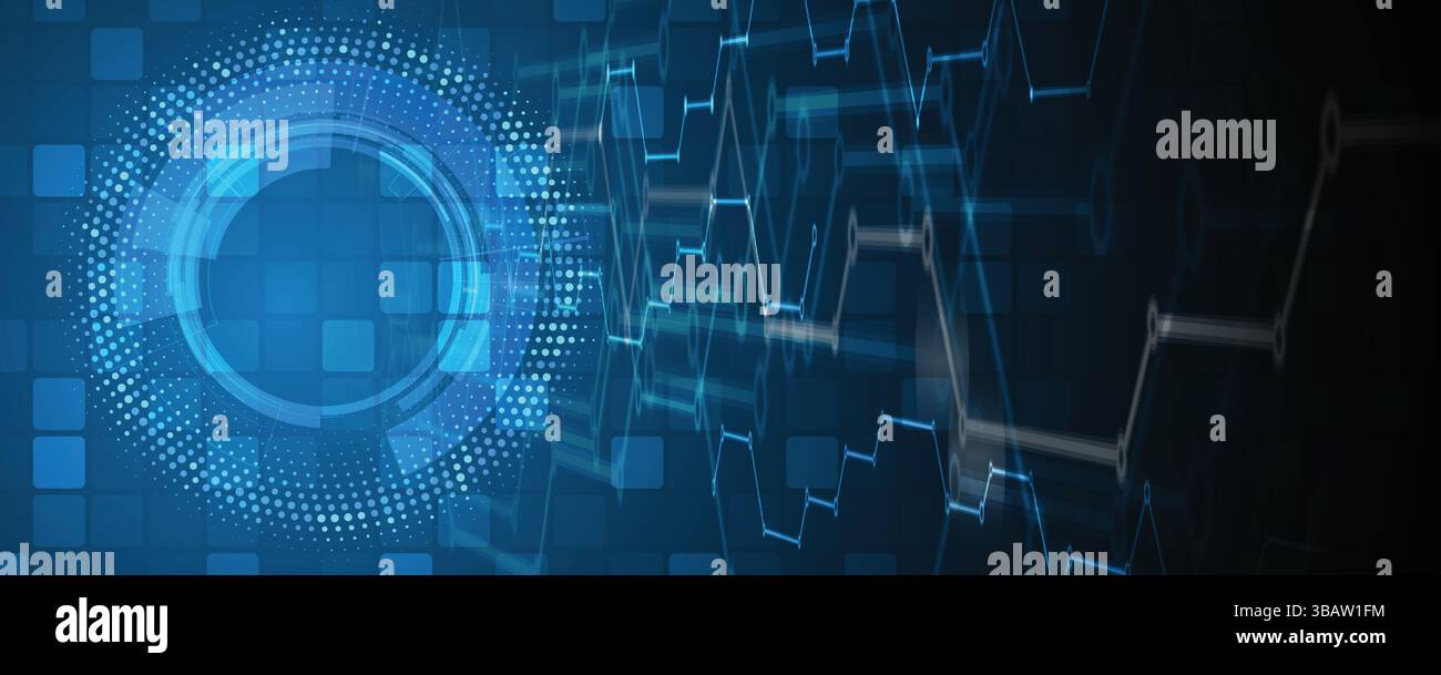 Futuristic high next generation technology abstract circuit board ...