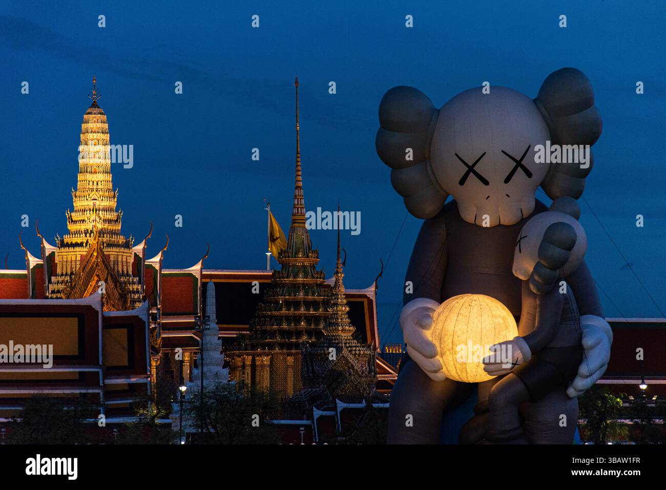 Bangkok, Thailand. 13th May, 2025. An inflatable art sculpture ...