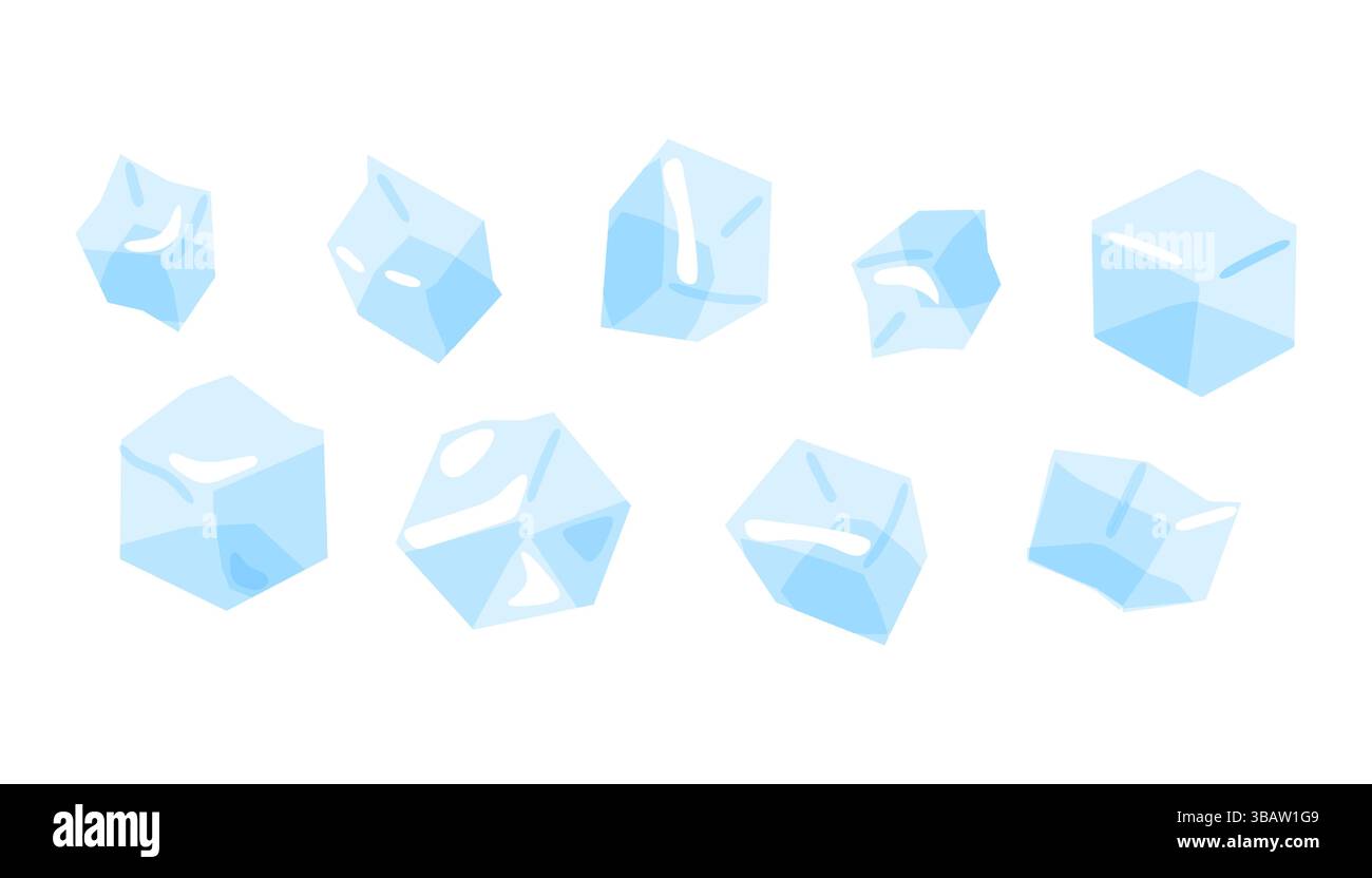 Cartoon ice cube hi-res stock photography and images - Alamy
