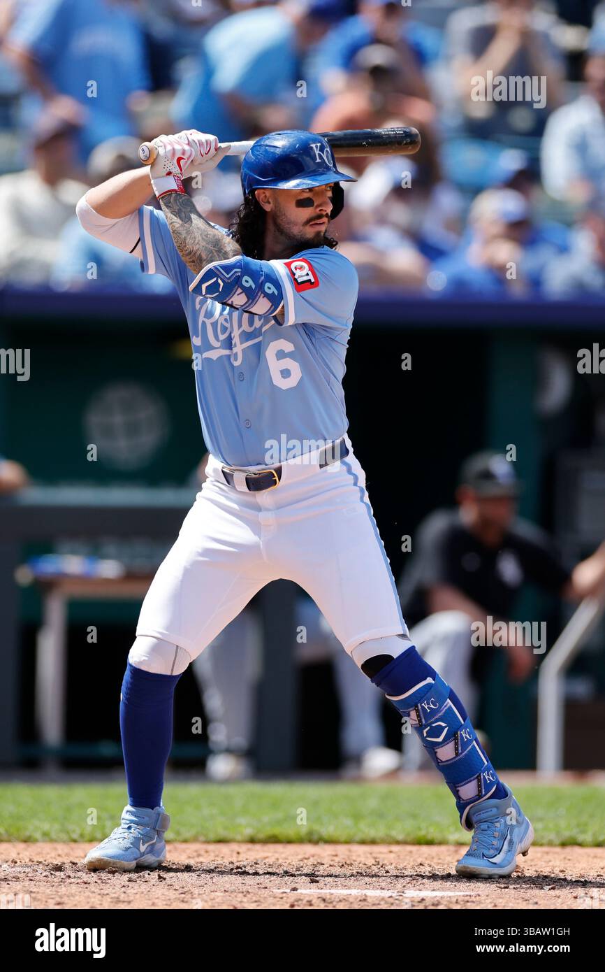 KANSAS CITY, MO - MAY 08: Kansas City Royals outfielder Jonathan India ...