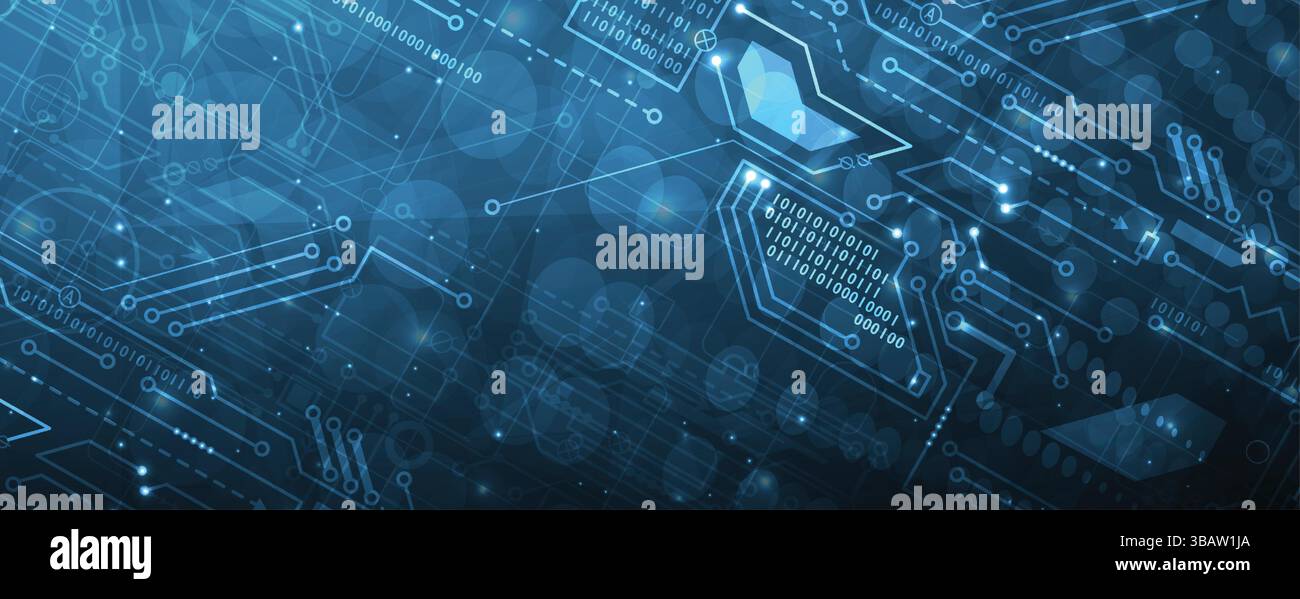 Futuristic high next generation technology abstract circuit board ...