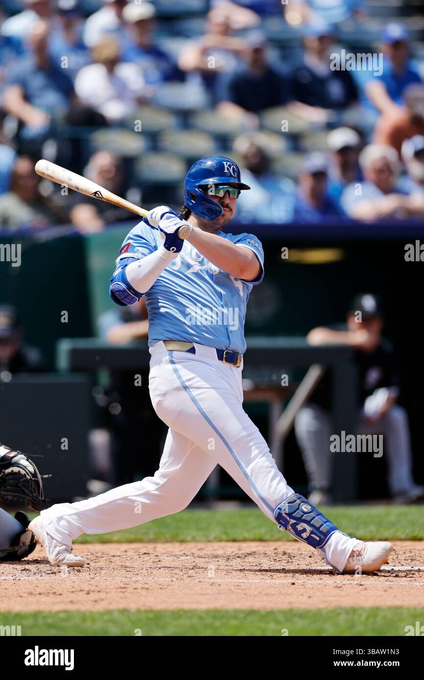 KANSAS CITY, MO - MAY 08: Kansas City Royals first baseman Vinnie ...