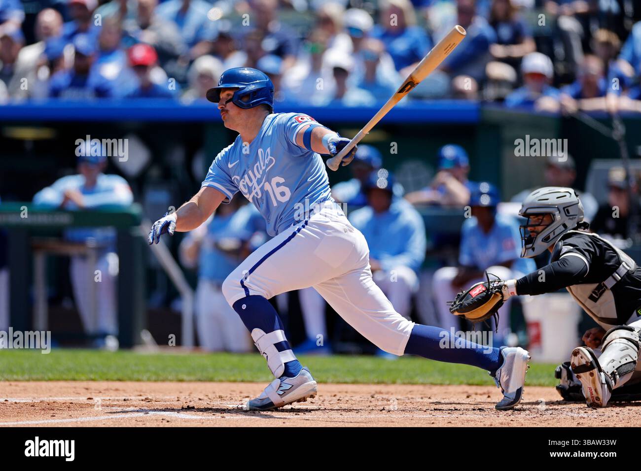 KANSAS CITY, MO - MAY 08: Kansas City Royals outfielder Hunter Renfroe ...