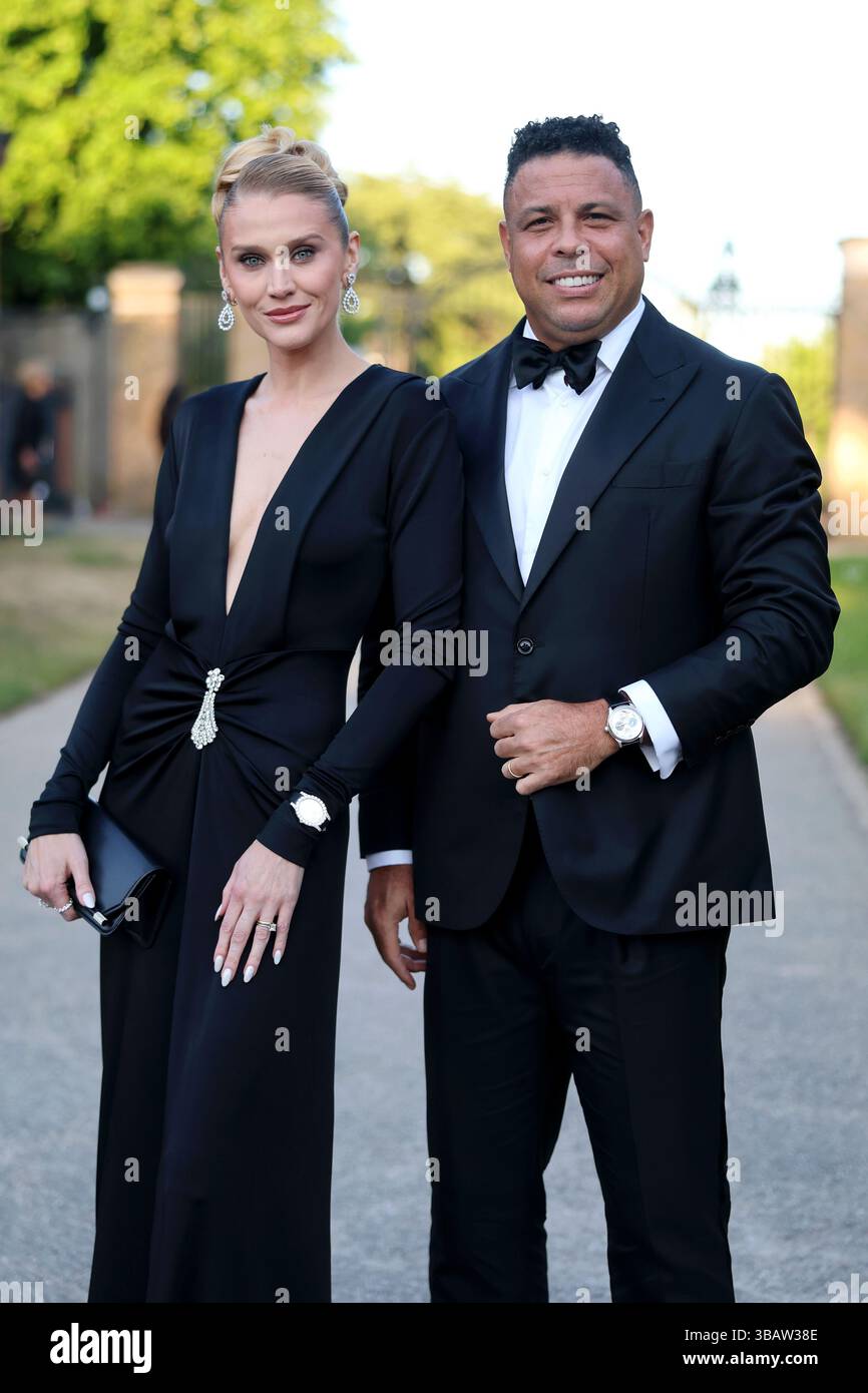 Celina Locks and Ronaldo Nazario attend the Elephant Family's Wonders ...