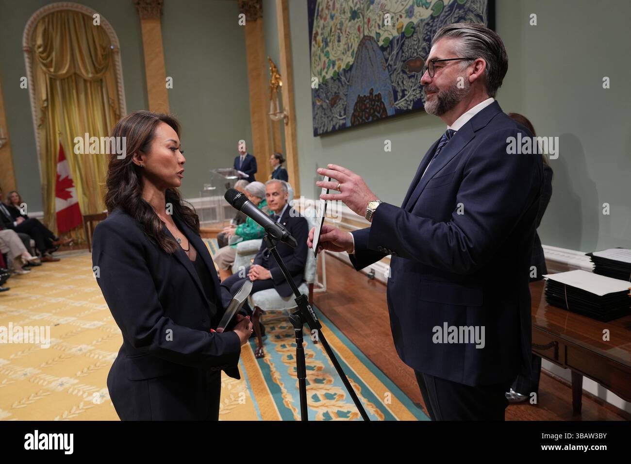 Ottawa, Canada. 13th May, 2025. Rechie Valdez, Minister of Women and ...
