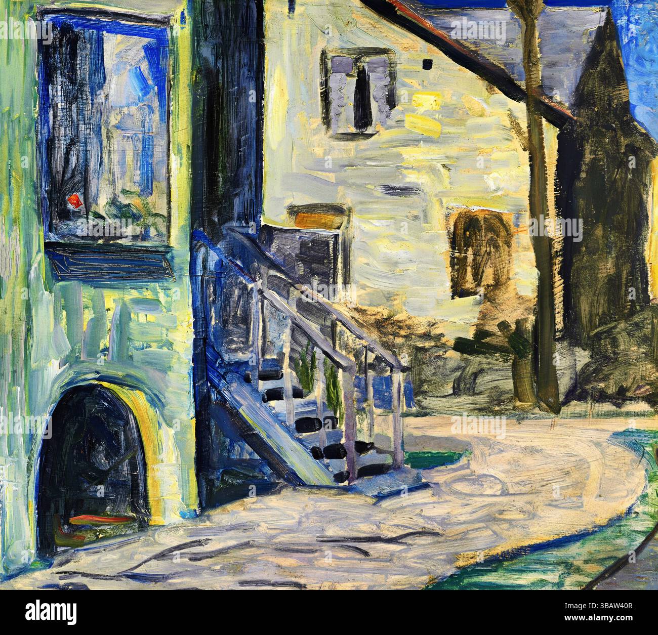 Early 20th-century modernist landscape by Danish painter Harald ...