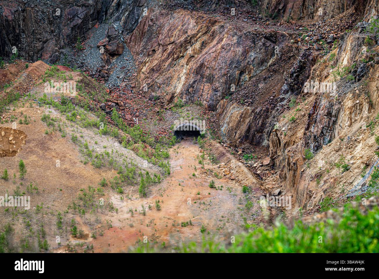 Falu Gruva the Great Pit UNESCO World Heritage Site, extensive Falun ...