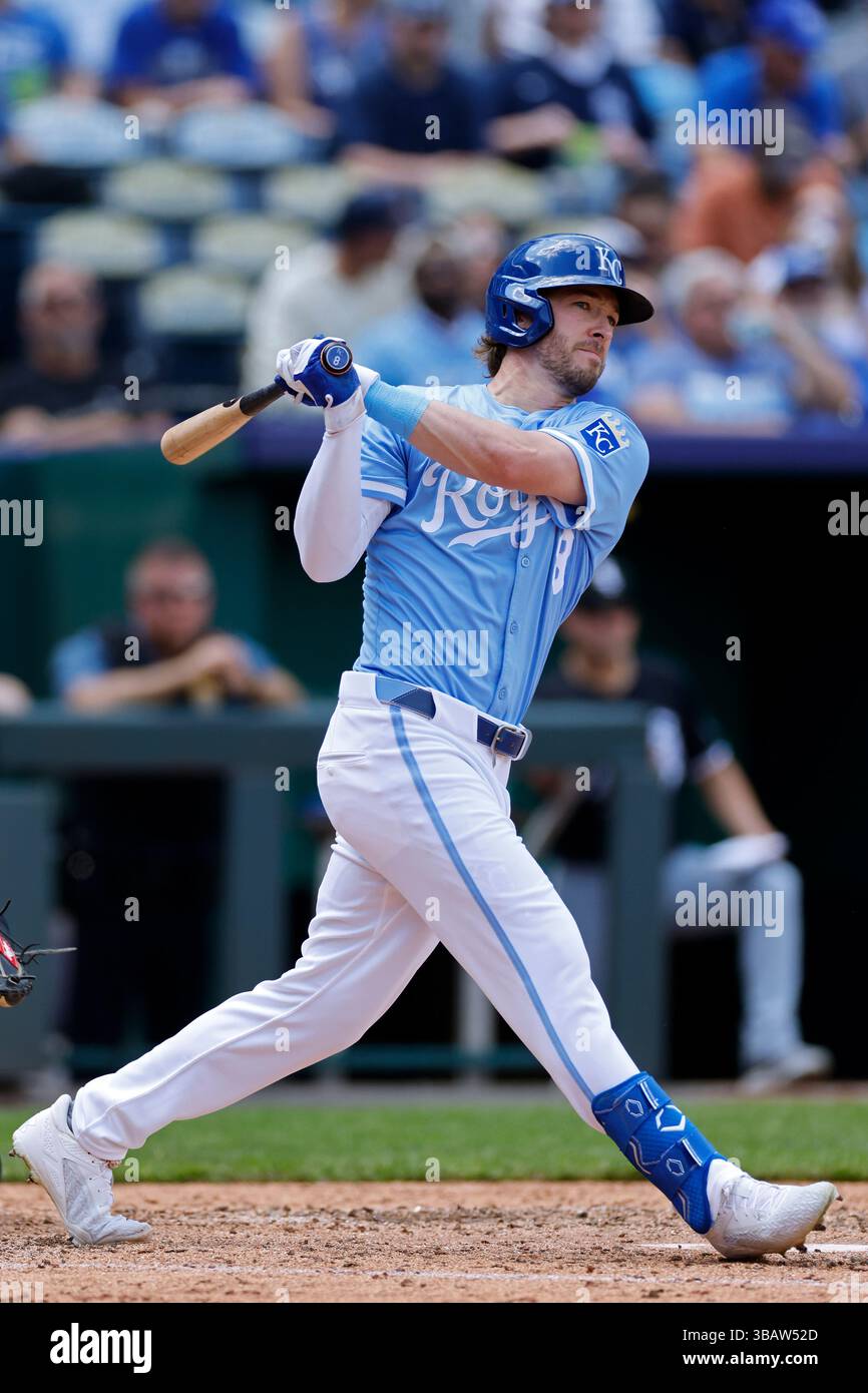 KANSAS CITY, MO - MAY 08: Kansas City Royals outfielder Drew Waters (8 ...