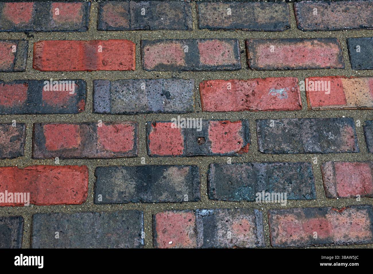 INDIANAPOLIS, IN - MAY 13: A close up of the yard of bricks that are ...