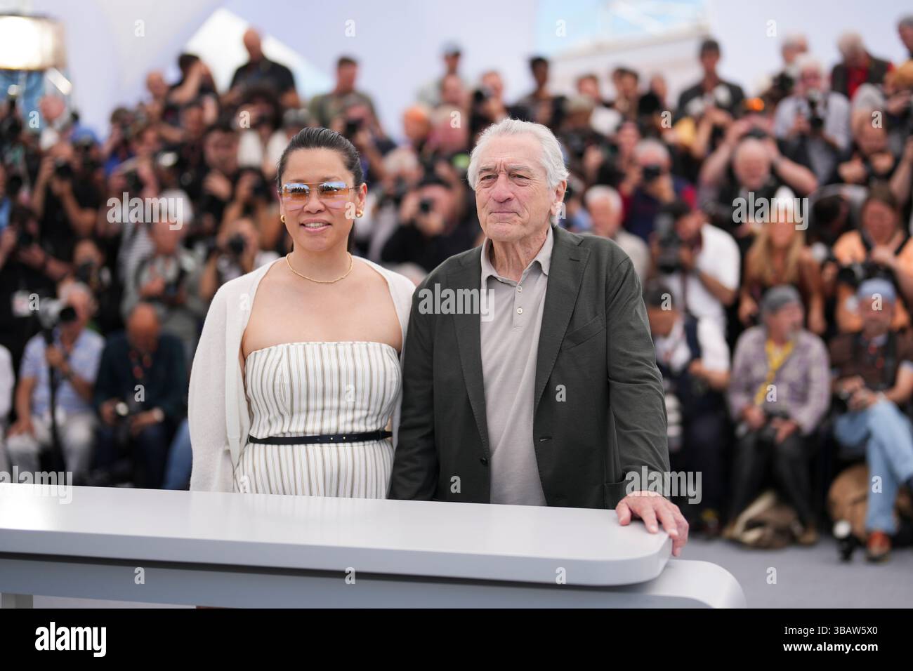 Tiffany Chen, left, and Honorary Palme d'Or recipient Robert De Niro ...