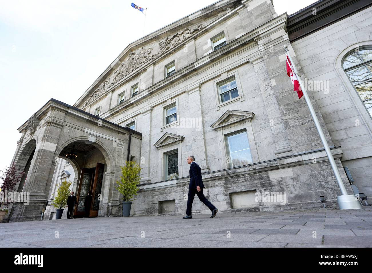 Ottawa, Can. 13th May, 2025. Prime Minister Mark Carney arrives for a ...