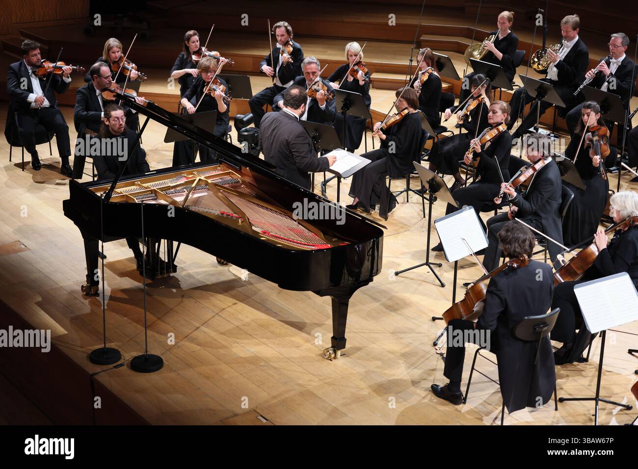 Brussels, Belgium. 13th May, 2025. Belgian pianist Valere Burnon ...