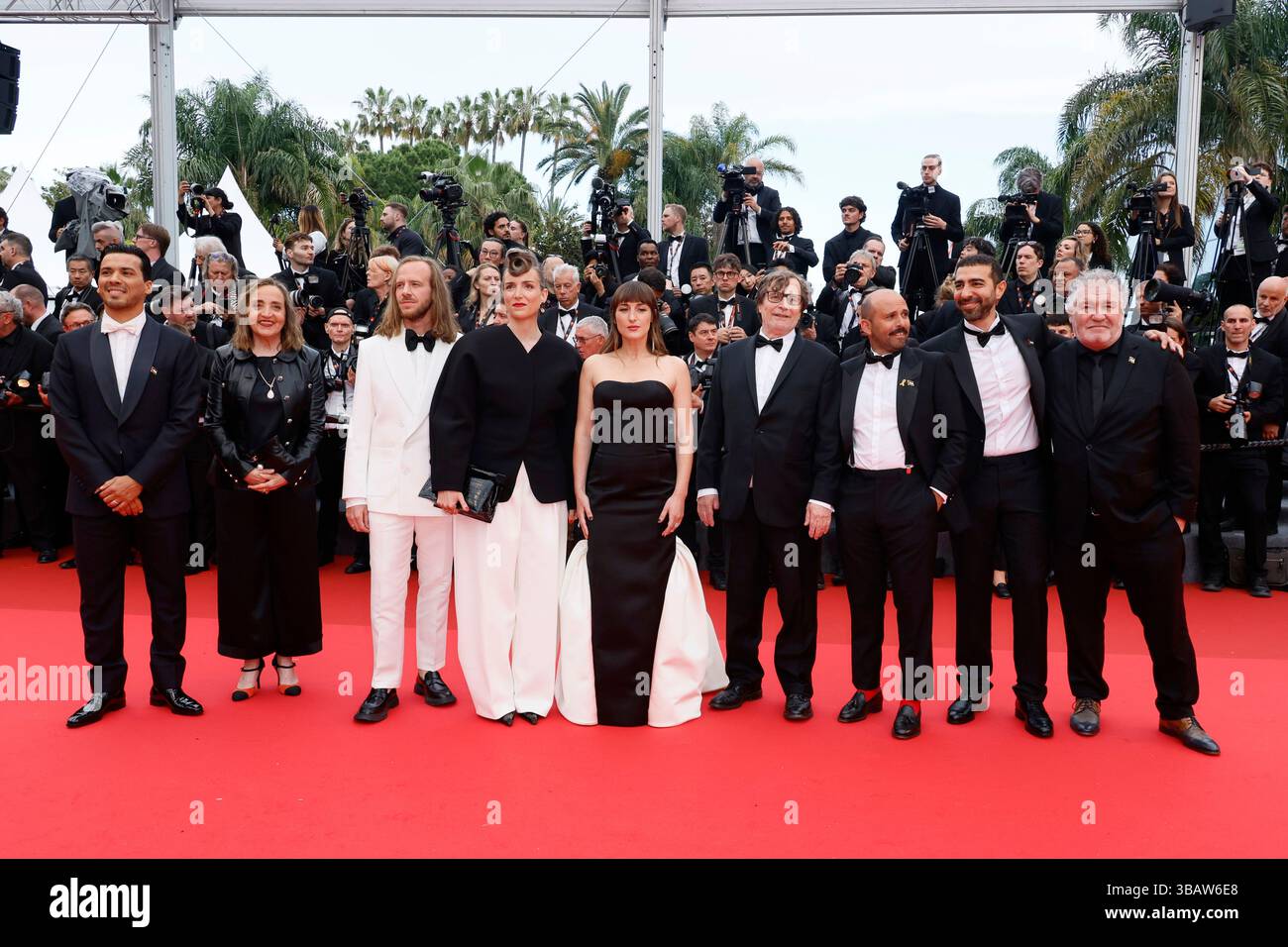 Tewfik Jallab, from left, Dominique Blanc, co-writer Dimitri Lucas ...