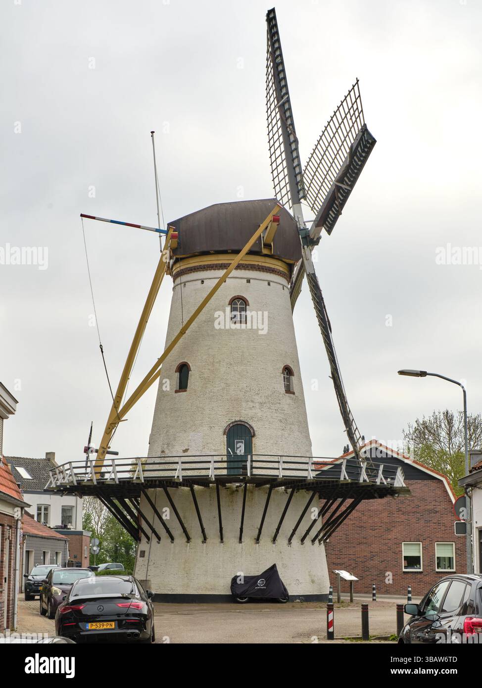 April 24, 2025 - Stellendam-Netherlands: Traditional windmill Korenlust ...