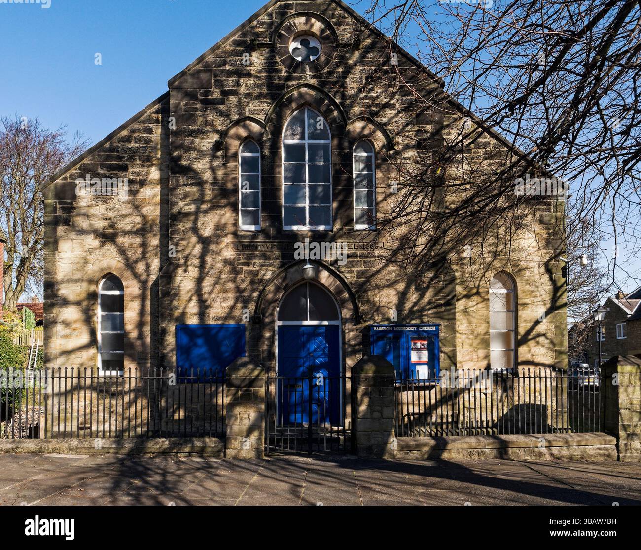 Exterior of Earsodn Primitive Methodist Chapel in the village of ...