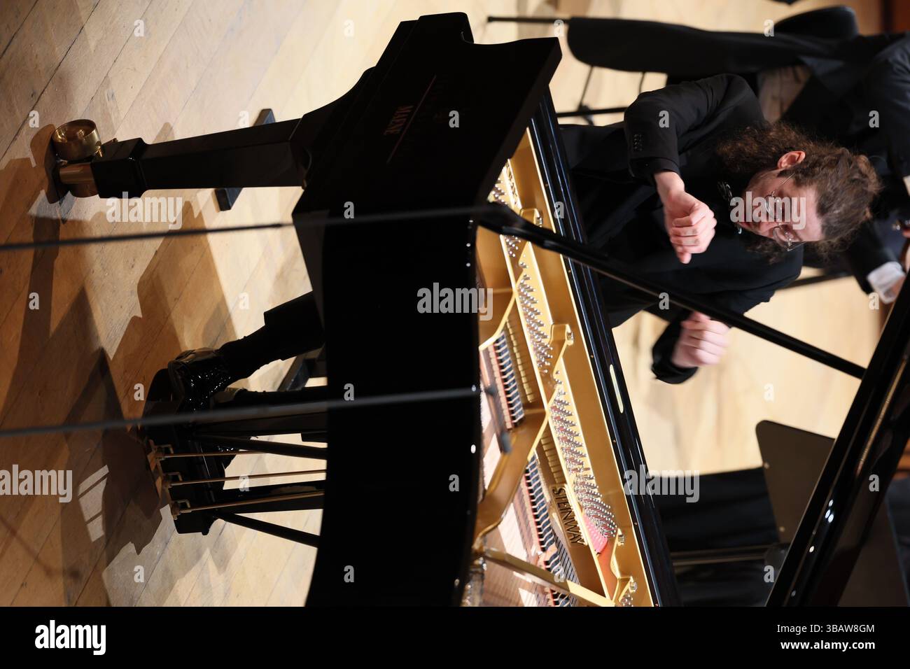 Brussels, Belgium. 13th May, 2025. Belgian pianist Valere Burnon ...