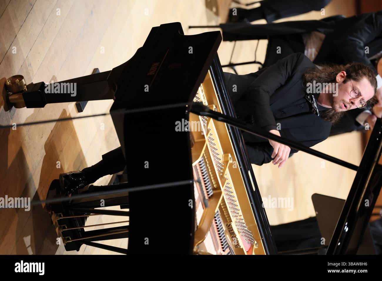 Brussels, Belgium. 13th May, 2025. Belgian pianist Valere Burnon ...