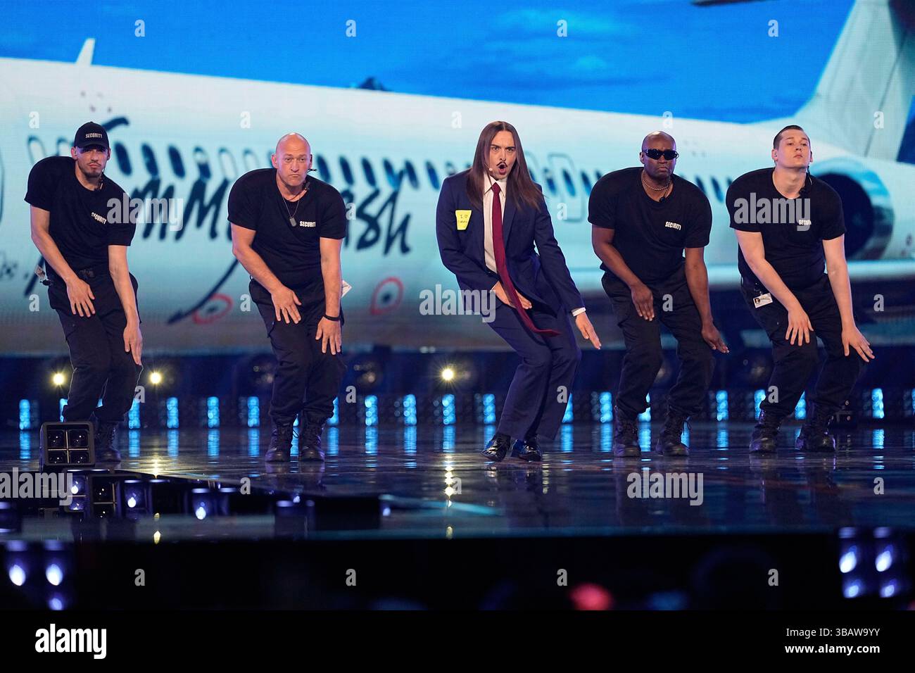 Tommy Cash from Estonia performs the song "Espresso Macchiato" during ...