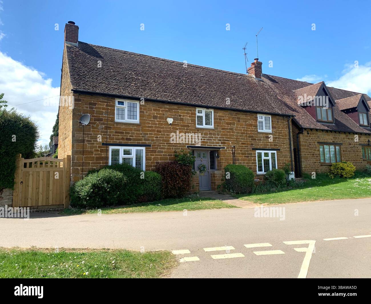 sign signs field fields wall bridge Kislingbury Northampton ...