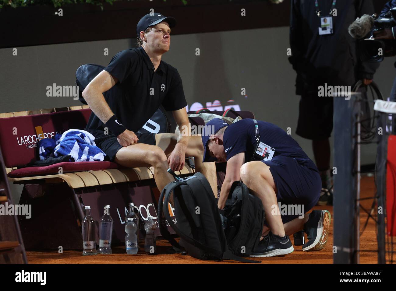 Rome, Italy 05/13/2025: Round 16, match Jannik Sinner (ITA) against ...