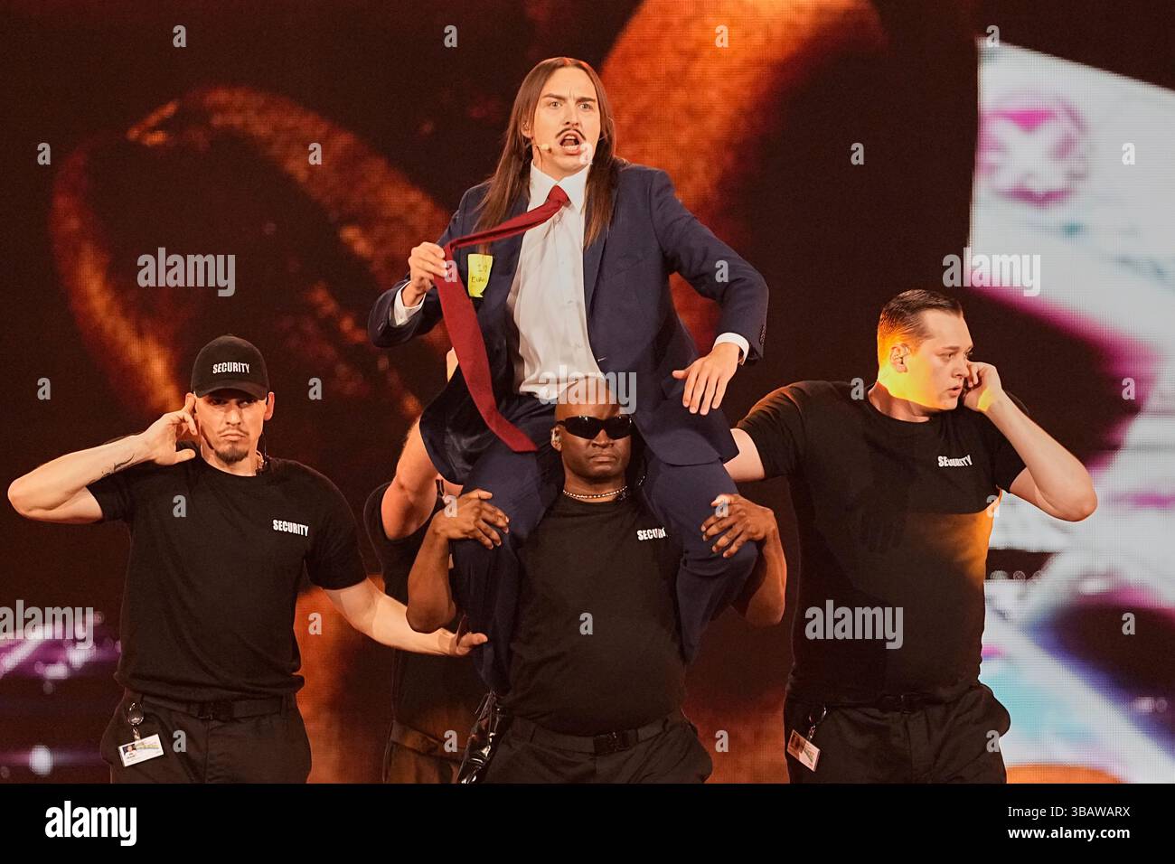 Tommy Cash from Estonia performs the song "Espresso Macchiato" during ...
