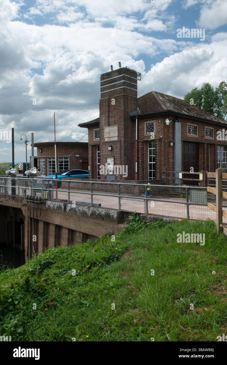 Curry Moor Pumping Station, Athelney, Somerset, England Stock Photo - Alamy