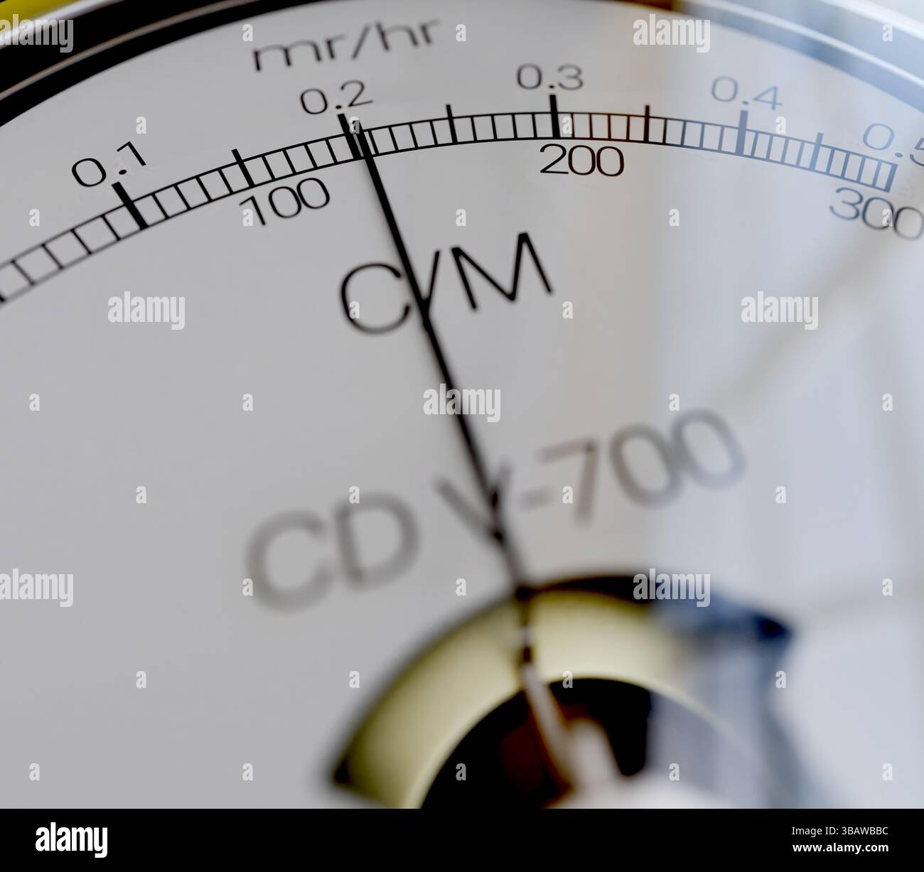 Iconic Cold Ware Era CD V-700 Geiger Counter - Closeup of the meter ...