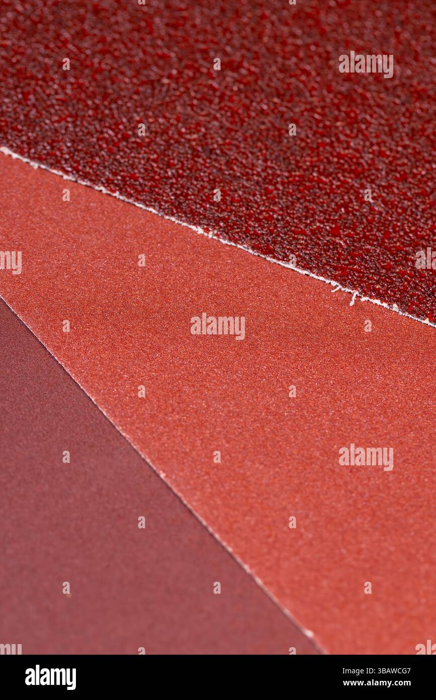 sandpaper different in color and grain size for different types of ...