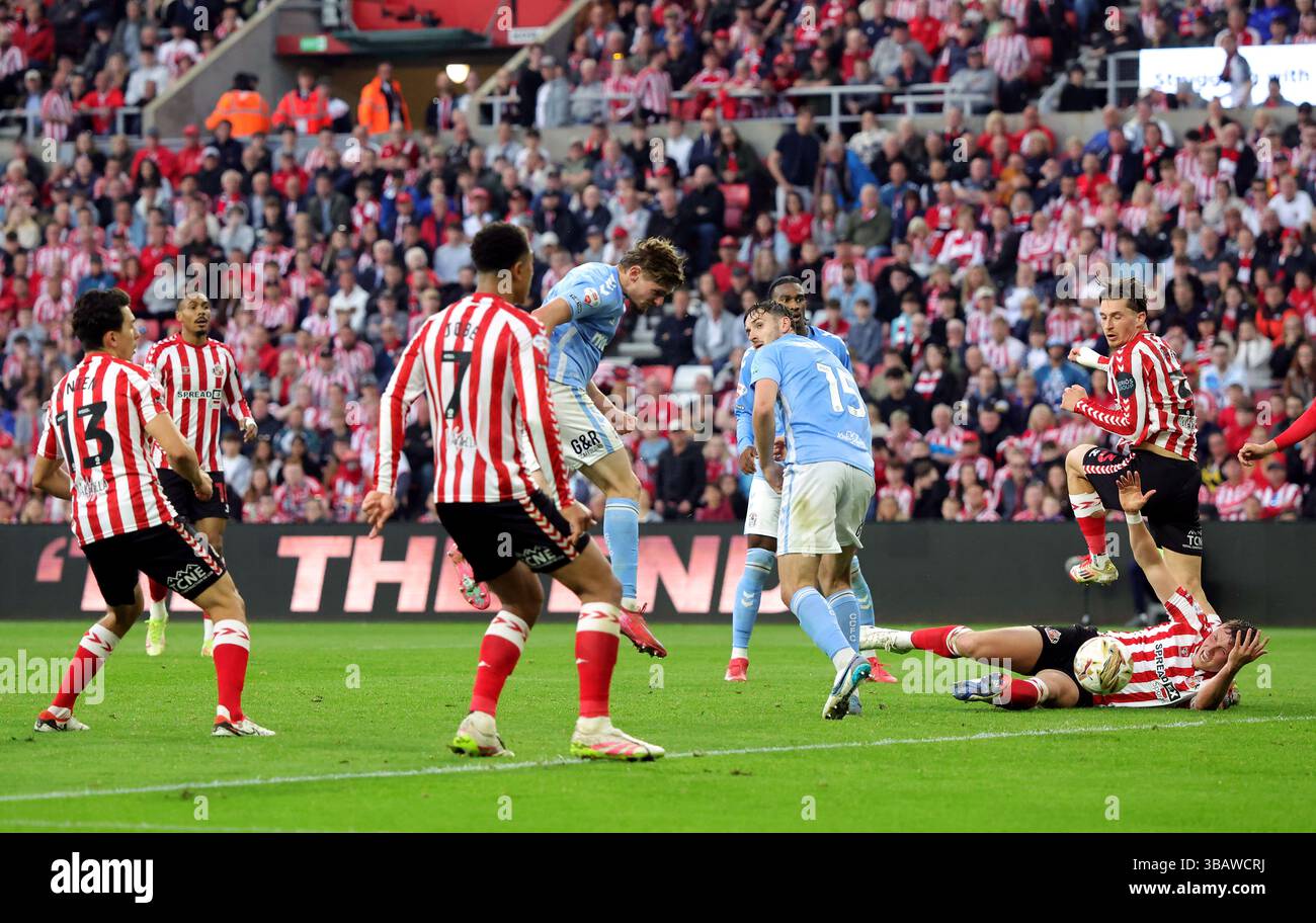Coventry City's Jack Rudoni heads towards goal during the Sky Bet ...