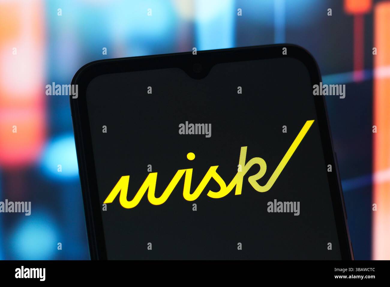 In this photo illustration, the Wisk Aero logo is seen displayed on a ...