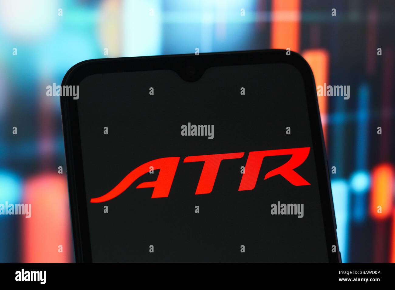 In this photo illustration, the ATR (Avions de Transport Régional) logo ...