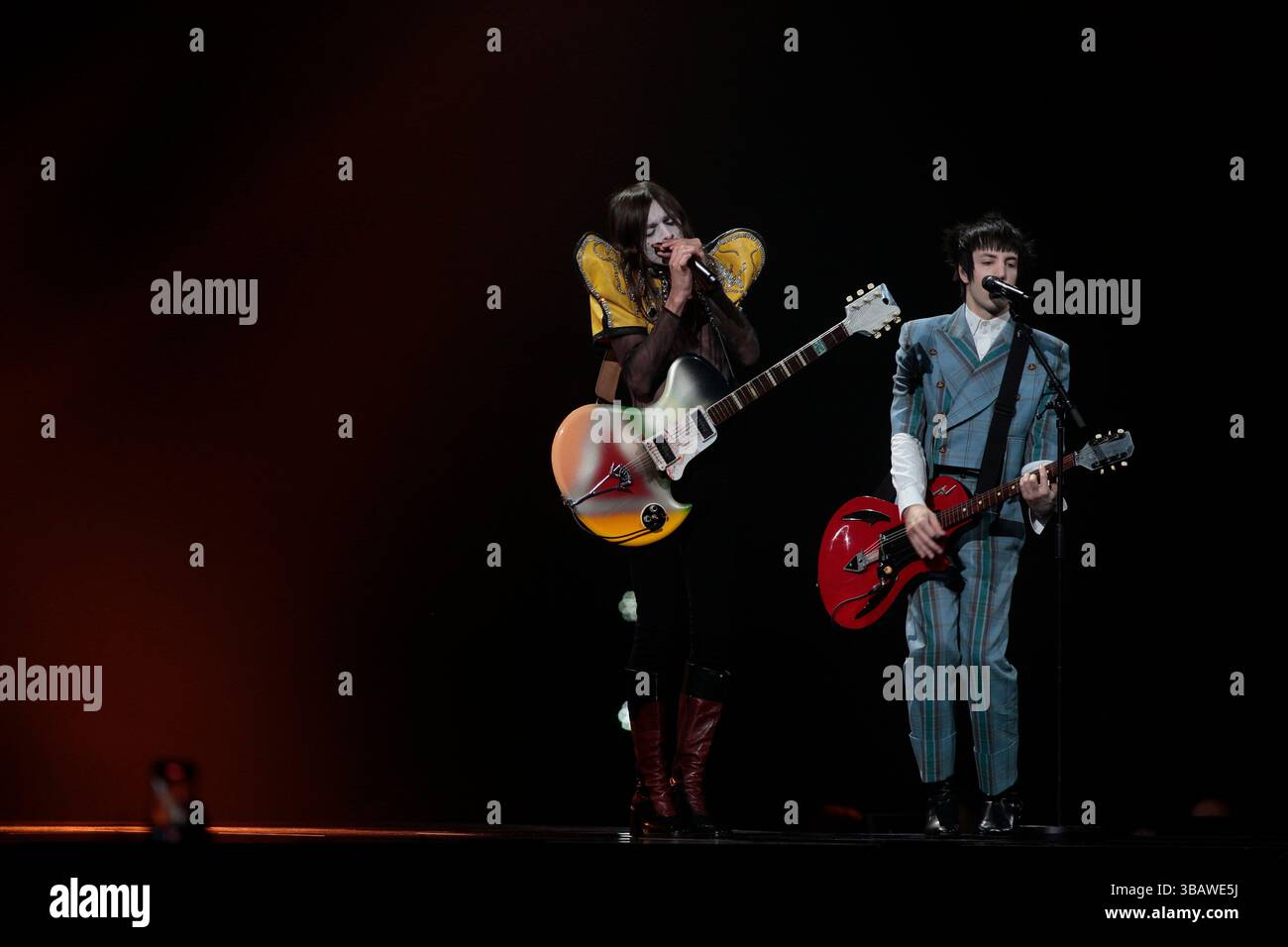 Basel, Switzerland. 13th May, 2025. Lucio Corsi of Italy performing ...