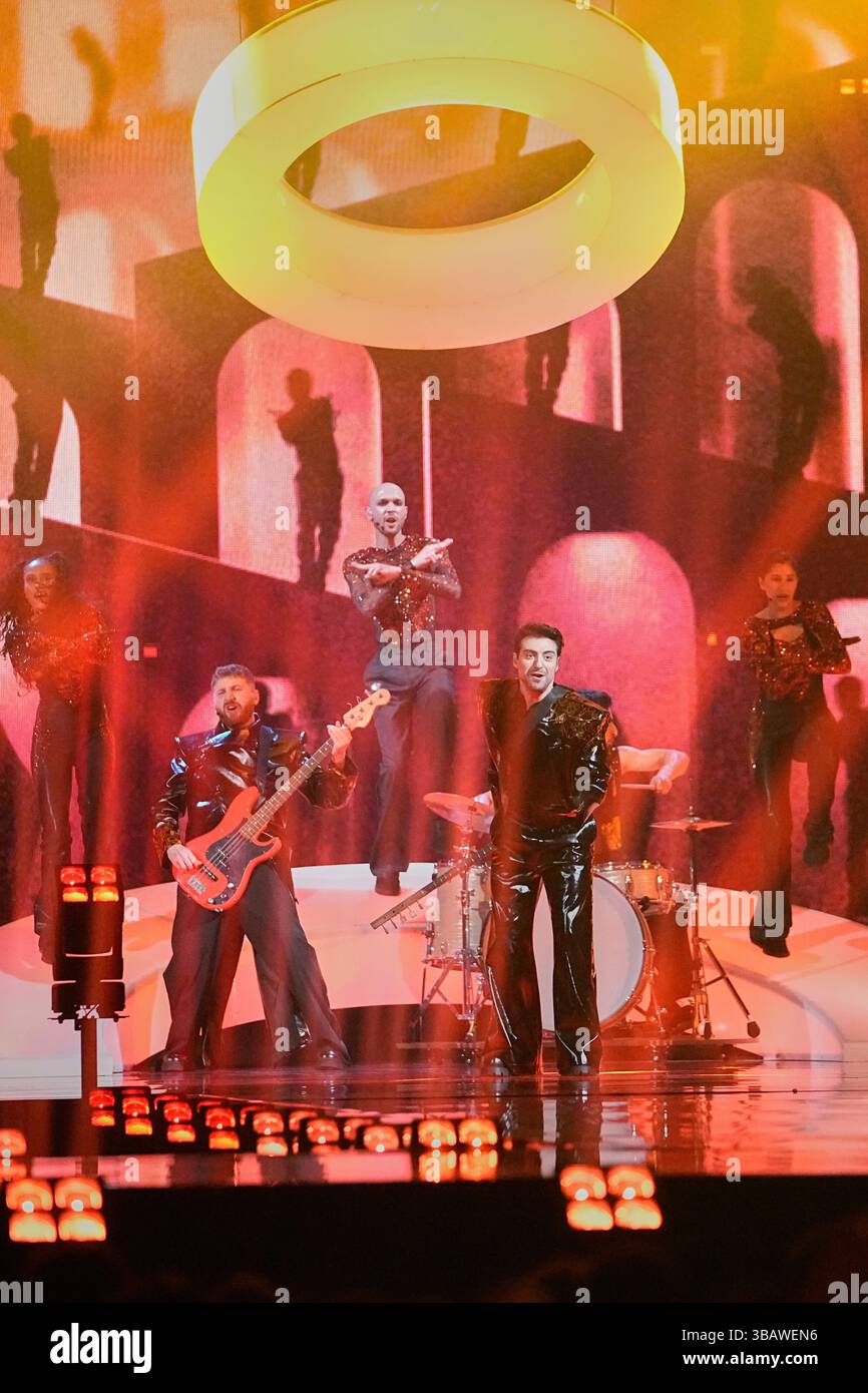 Mamagama from Azerbaijan performs the song "Run With U" during the ...