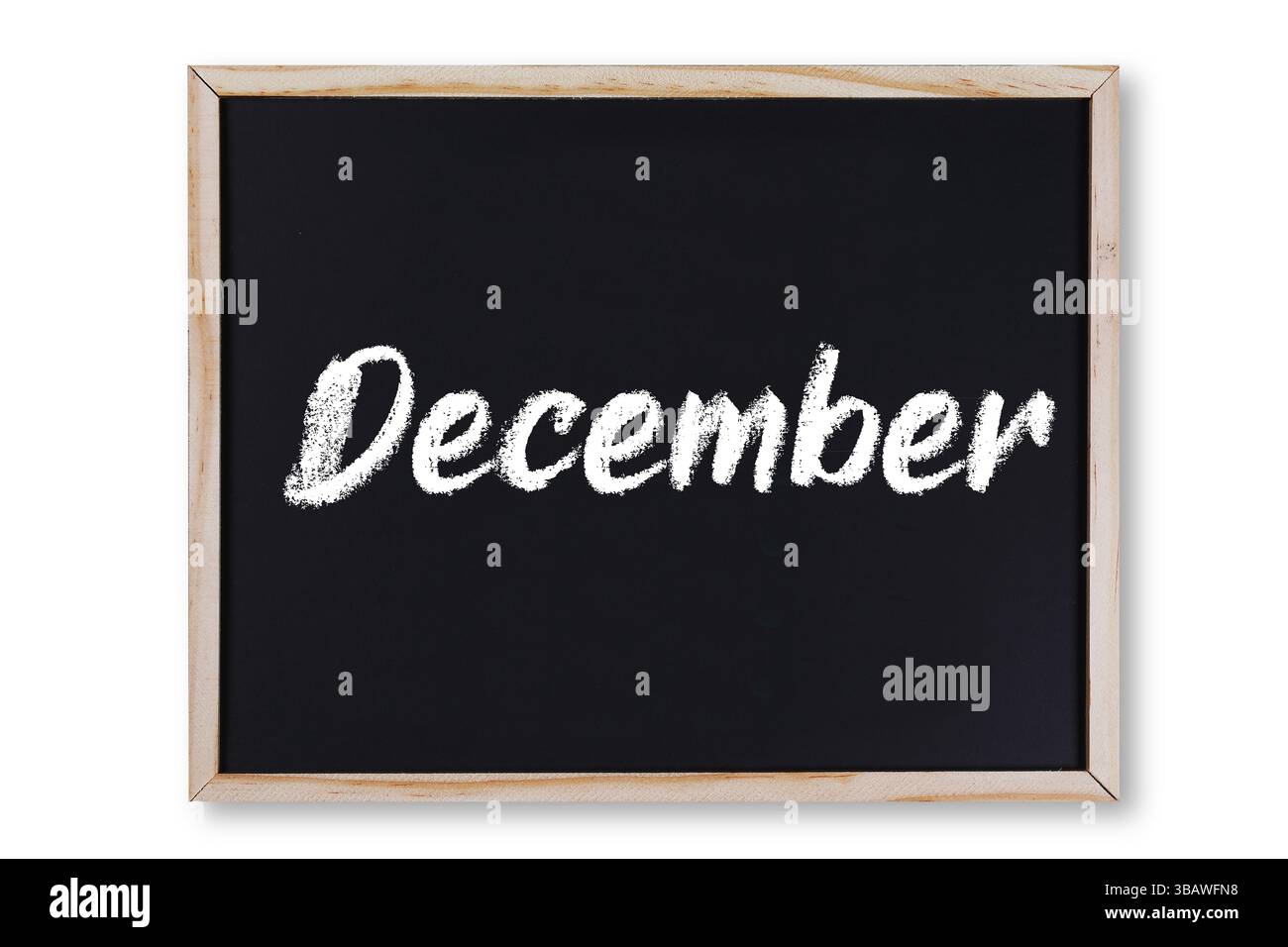 December word handwritten design Cut Out Stock Images & Pictures - Alamy