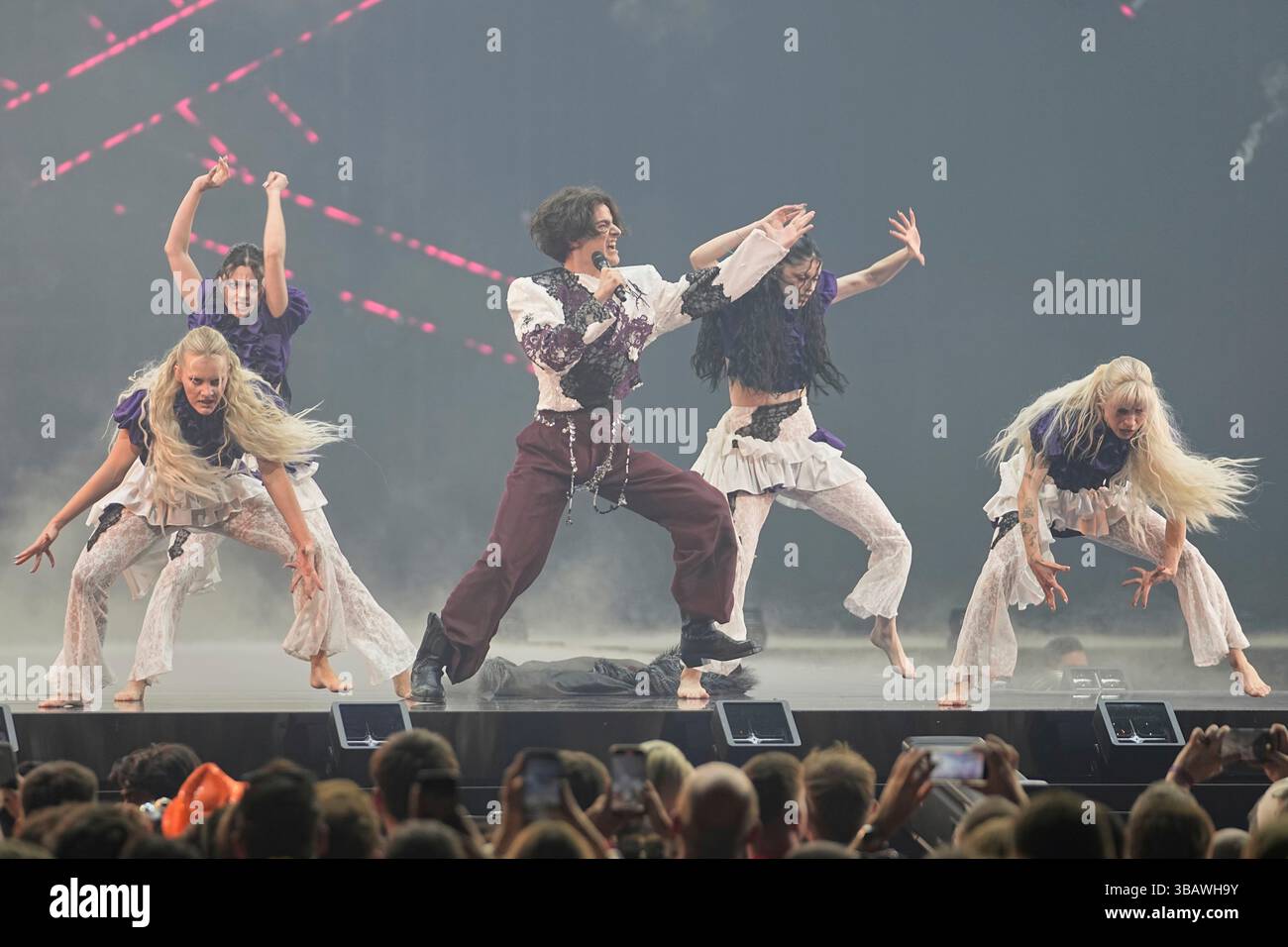 Marko Bosnjak from Croatia performs the song "Poison Cake" during the ...
