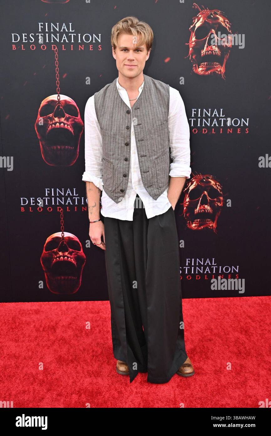 Ca. 12th May, 2025. Owen Joyner at arrivals for FINAL DESTINATION ...